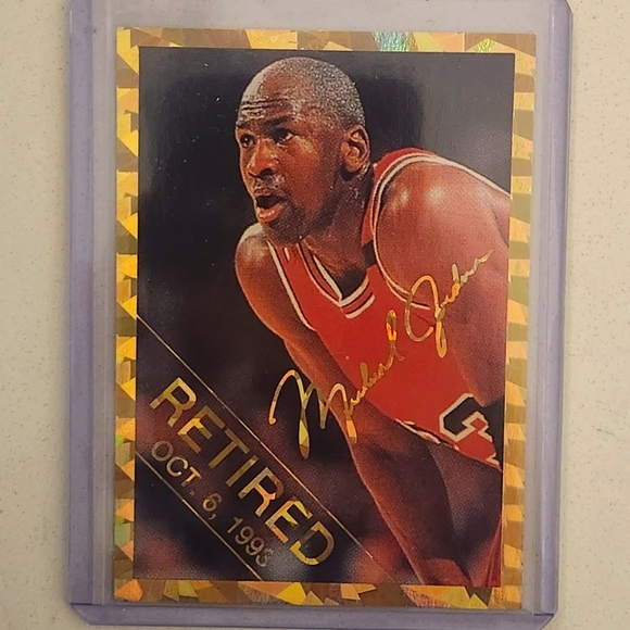Other | Michael Jordan Retired Basketball Card | Poshmark
